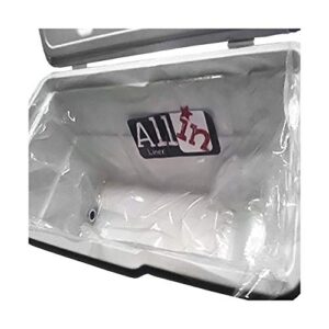 Allinliner Cooler Liner - 3-Pack Disposable Cooler Insert Liner - BPA-Free Plastic Liner for Carry Cooler - Heavy-Duty Liners for 60qt-95qt Day Coolers - Great for Fishing, Hunting, Camping, BBQ