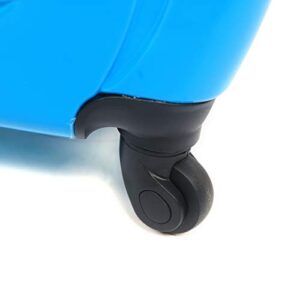 20" Suitcase Children Scooter Wheel Luggage Kid Riding Suitcase Funny Suitcase Luggage Travel Fashionable Appearance Rideable (Blue-20")