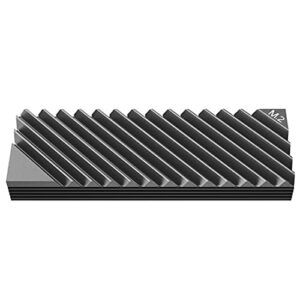 1 one enjoy M.2 Heatsink Cooler, NVMe M.2 2280 SSD Double-Sided Heat Sinks with Silicone Thermal Pad for PC/PS5 (Grey)