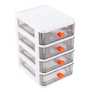 besportble makeup organizer drawers desktop storage cabinet small multi- layer drawer storage box sundries classification decorative dressing boxes (white, 4 layer) makeup drawers storage cabinet