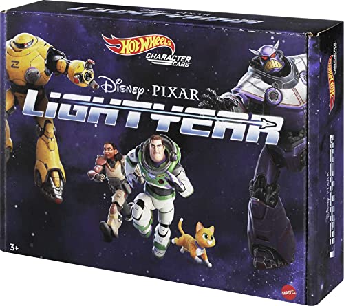 Hot Wheels Lightyear Hot Wheels 5-Pack of 1:64 Scale Die-Cast Starships from the Lightyear movie, Toy for Collectors & Kids 3 Years Old & Up