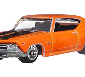 Hot Wheels Premium Car Culture American Scene Vehicles, 5-Pack of 1:64 Scale American-Made Models, Real Riders Tires, Gift for Collectors