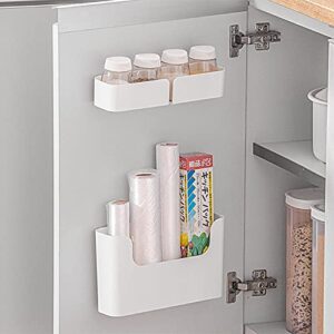 Bedside Bed Organizer Storage Rack Floating Wall Shelves Shelf Caddy, Stick On Wall Mounted Bedrooms, Bathrooms, Offices, Dormitories for Cosmetics, Books, Mobile Phones and Other Supplies-M