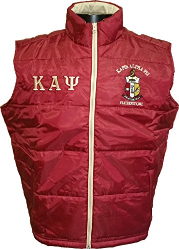 Kappa Alpha Psi Buffalo Dallas Mens Vest [Sleeveless - Crimson Red - 2XL]