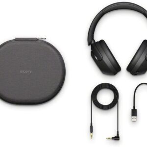 Sony Wireless Noise Cancelling Headphones WH-XB910N Over Ear Bluetooth Headset + NeeGo 3.5mm Headphone Extension