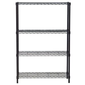 Kcelarec Storage 4-Shelf Adjustable Wire Shelving Unit, 55 H x 35 W x 13 D