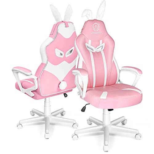 JOYFLY Pink Gaming Chair, Computer Gaming Chair for Adults Teens Kids Gamer Chair Video Game Chairs, Silla Gamer Ergonomic PC Office Chair with Lumbar Support（Pink）