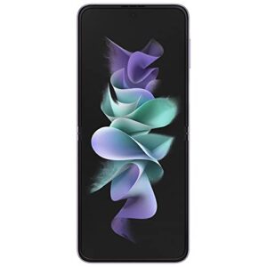 Samsung Galaxy Z Flip3 5G (128GB, 8GB) 6.7" AMOLED, Snapdragon 888, 5G VoLTE, Fully Unlocked, F711U, Lavender (Renewed)