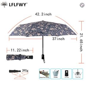 LFLFWY Travel Umbrella – Compact Windproof Umbrella Automatic Open and Close, Lightweight Portable Folding Umbrella, Best Gift Choice