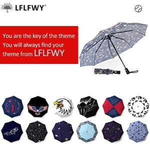 LFLFWY Travel Umbrella – Compact Windproof Umbrella Automatic Open and Close, Lightweight Portable Folding Umbrella, Best Gift Choice