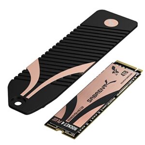 sabrent 4tb rocket 4 plus nvme 4.0 gen4 pcie m.2 internal extreme performance ssd + m.2 nvme ps5 heatsink combo (sb-rkt4p-pshs-4tb)