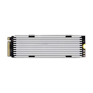 QIVYNSRY M.2 heatsink 2280 SSD Heat Sink, Only Support Single-Sided 2280 M.2 SSD, with Thermal Silicone Pad for PS5 PCIE NVME M.2 SSD or NGFF SATA M.2 SSD Computer and PC, Space Grey