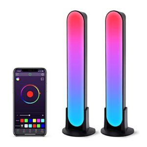 zuukoo light smart led light bar, rgb smart led lamp with 19 dynamic modes and music sync modes, tv led backlight, mood lighting, ambient lighting for gaming, movies, pc, tv, room decoration