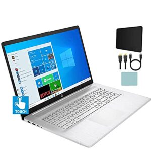 HP 17.3" Diagonal HD+ Touchscreen Display, AMD Ryzen 3 3250u, 8GB DDR4, 256GB SSD, AMD Radeon Graphics, HD Webcam, WiFi 6, HDMI, Bluetooth, 1-Year 365 Office, W10 Home, Accessories