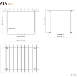 Sojag Yamba 10 ft. x 13 ft. Pergola