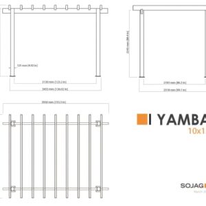 Sojag Yamba 10 ft. x 13 ft. Pergola