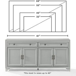 Crosley Furniture Tara Sideboard, Distressed Gray