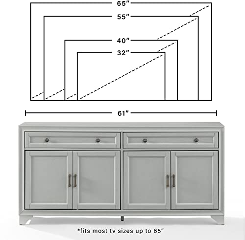 Crosley Furniture Tara Sideboard, Distressed Gray