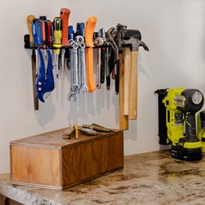 StoreYourBoard Garage Hand Tool Organizer, Drill, Screw Driver and Wrench Sets, Hammer, Pliers, Wall Mount Storage Tool Tray, Heavy Duty Steel