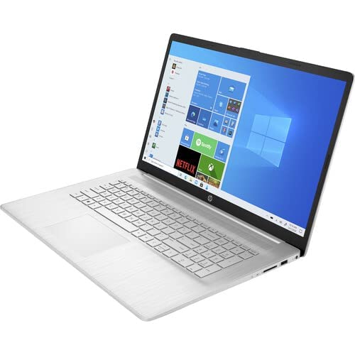 HP 17.3-inch Laptop 17-CP0076NR Touchscreen HD+ Notebook Display, AMD Athlon Gold 3150U, 8GB DDR4 RAM 512GB PCIE SSD Computer Storage, Windows 10 Home Bluetooth Wifi USB C HDMI Port, Silver (Renewed)