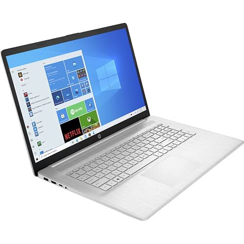 HP 17.3-inch Laptop 17-CP0076NR Touchscreen HD+ Notebook Display, AMD Athlon Gold 3150U, 8GB DDR4 RAM 512GB PCIE SSD Computer Storage, Windows 10 Home Bluetooth Wifi USB C HDMI Port, Silver (Renewed)