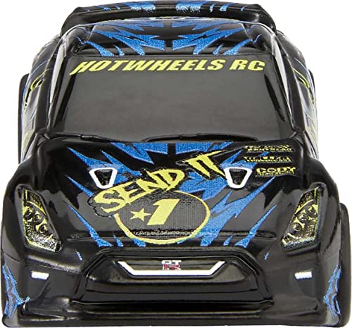 Hot Wheels RC 1:64 Scale Nissan GT-R Rechargeable Radio-Controlled Racing Cars for On- or Off-Track Play, Includes Car, Controller & Adapter for Kids 5 Years Old & Up