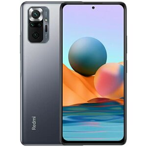 xiaomi redmi note 10 pro (128gb, 6gb) 6.67in, snapdragon 732g, 5020mah battery, dual sim gsm unlocked global 4g lte (t-mobile, metro) international model (fast car charger bundle, onyx gray)