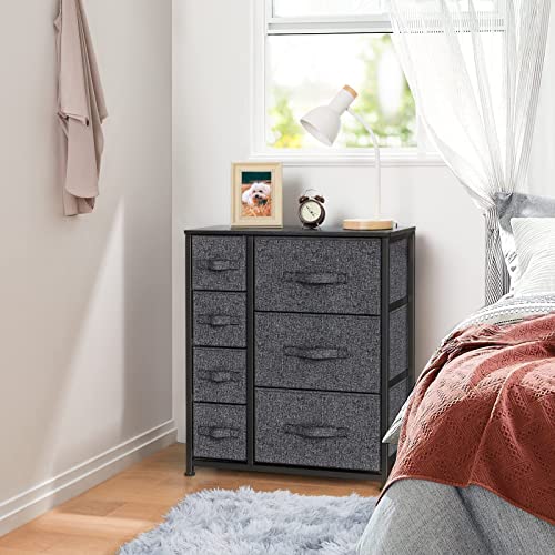 Pipishell 5 Drawers Fabric Dresser,7 Drawer Organizer Unit Fabric Dresser for for Bedroom Closets, Living Room, Nursery Room, Hallway