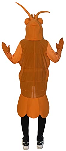 Rasta Imposta Shrimp Fish Costume Crawfish Crustacean Food Cosplay Dress Up Costumes, Boys and Girls, Teen Size 14-16