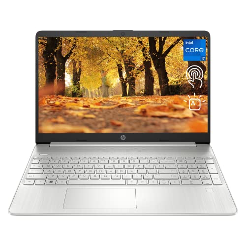 HP 15.6" Full HD Touchscreen Laptop, Intel Core i7-1165G7 Processor, 20GB RAM, 1TB SSD, Webcam, SD Card Reader, HDMI, FP Reader, Backlit Keyboard, Bluetooth, Wi-Fi, Windows 11 Home, Natural Silver