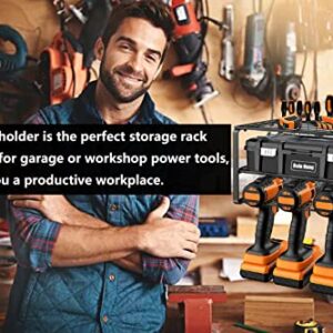 Power Tool Organizer, Drill Holder Wall Mount, Power Tool Storage Rack With Removable Design, Garage Heavy Duty Tool Shelf for Cordless Drill Storage, Gifts for Men/Dad/Grandfather