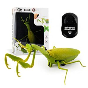 foedoy infrared remote control praying mantis model toy electric halloween prank children's toys robo alive giant python x snake early education puzzle