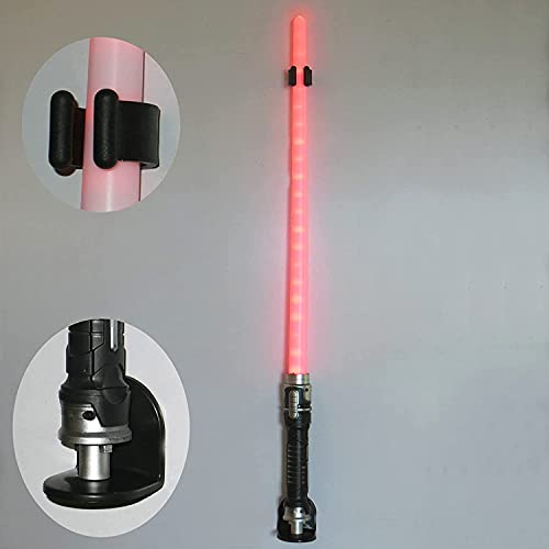 Lightsaber Wall Mount Display Stand Light Saber Holder Wall Rack Wall Mount Bracket, Ideal for use in commercial and residential environments - Hardware Included, (2 Set)