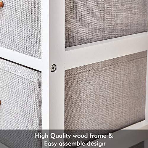 Nothers 3 Drawers Fabric Dresser Storage Organizer, Organizer Unit for Bedroom, Closet, Entryway,Living Room Furniture， Foom Decor，Hallway - Light Grey