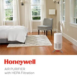 Honeywell Designer UltraQuiet Technology HEPA Air Purifier Tower, Medium-Large Room (190 sq ft) White – Features Intelligent Auto Mode - Wildfire, Smoke and Airborne Allergen Air Purifier, HPA830