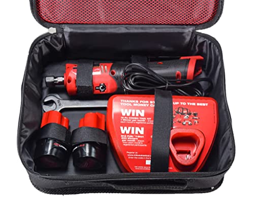 Milwaukee 2486-22 M12 FUEL 12V Straight DieGrinder Kit with (2) 2.0Ah Battery, Charger & Tool Bag