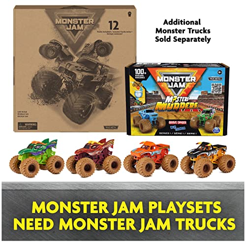 Monster Jam, Ultimate Arena Playmat with 2 Exclusive Die-Cast Monster Trucks, Megalodon and Grave Digger, 20 Accessories, Kids Toys for Boys and Girls Ages 3 and up (Amazon Exclusive)