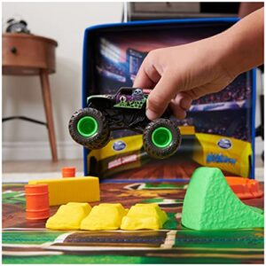 Monster Jam, Ultimate Arena Playmat with 2 Exclusive Die-Cast Monster Trucks, Megalodon and Grave Digger, 20 Accessories, Kids Toys for Boys and Girls Ages 3 and up (Amazon Exclusive)