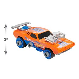 Hot Wheels Ready-to-Race Car Builder Set Rodger Dodger, 29-piece Pretend Play Vehicle Set, Kids Toys for Ages 3 Up, Gifts and Presents by Just Play