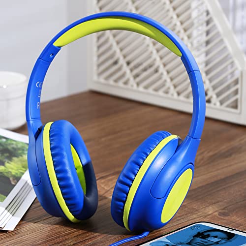 Olitec Kids Headphones - Over-Ear Headphones for Kids, and Teen, Ideal Headphones for Kids for School and Long-Ride Travel, Lightweight Headset with Aux 3.5mm Jack Connection