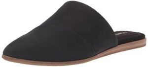 toms women's jade loafer flat, black, 8.5