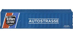 hot wheels strasse, autobahn, autostrasse container set, 5 1:64 scale cars in collectible container, metal/metal & realriders, gift for collectors