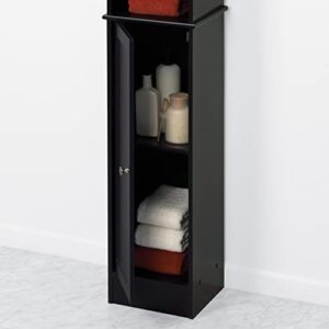 Zenna Home Linen Tower, 5-Tier, Bathroom Storage, Espresso Spacesaver