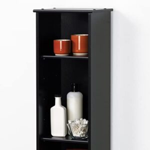 Zenna Home Linen Tower, 5-Tier, Bathroom Storage, Espresso Spacesaver