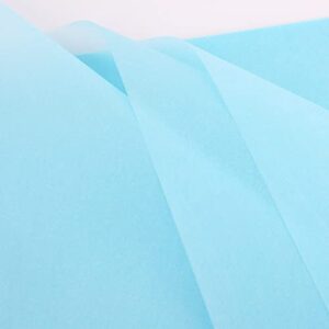 SAVITA 50 x 35cm Tissue Paper Sheets, Solid Color Tissue Wrapping Paper Bulk Packaging Paper Sheets for Easter, Weddings, Birthdays, DIY Crafts (60 Sheets, Light Blue)