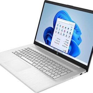 HP 2022 17.3" HD+ BrightView Laptop, Intel Core i3-1115G4 Processor (Beats i5-1035g1), 32GB RAM, 1TB PCIe SSD, Intel UHD Graphics, HD Webcam, HD Audio, Windows 11, Silver, 32GB Snowbell USB Card