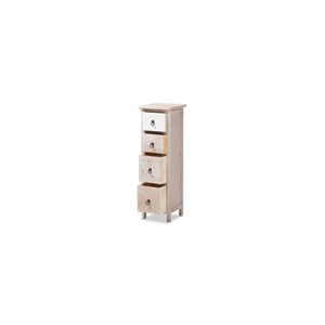 Baxton Studio Seanna Modern and Contemporary Multi-Colored Wood 4-Drawer Storage Unit