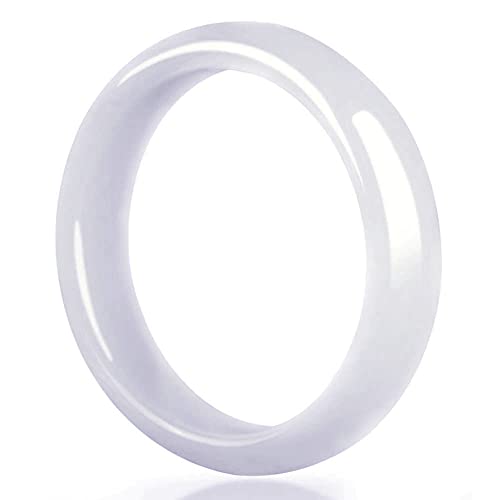 White Jade Bangle Bracelet for Women Retro Chinese Style Natural Jade Gemstone Jewelry Gifts for Mom (Color : 62mm)