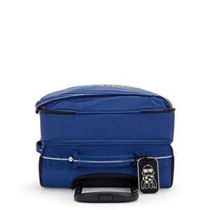 Kipling Spontaneous S Softside Spinner Wheel Luggage, Cabin Sized, Elastic Straps, Admiral Blue CL, 13''L x 20.75''H x 8.25''D