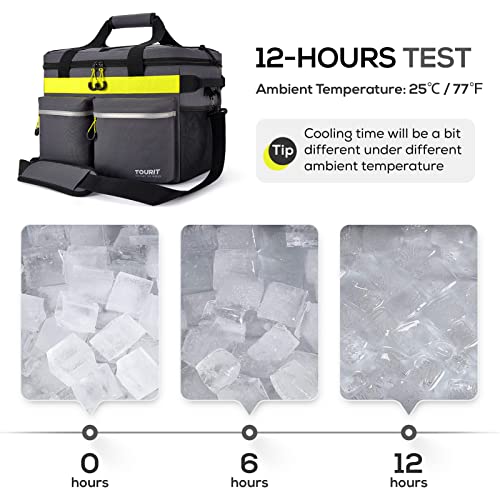 TOURIT Cooler Bag 46-Can Insulated Soft Cooler Large Cooler Collapsible 32L Portable Cooler for Camping, Beach, Work, Trip